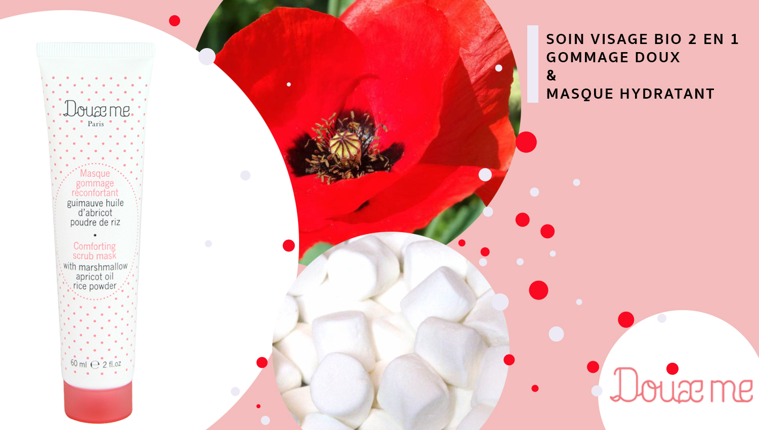 Nouveau masque exfoliant visage Doux me